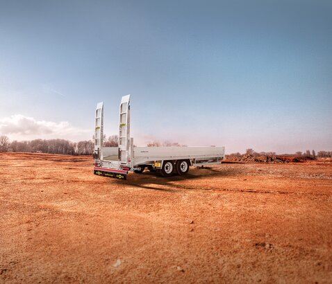 Humbaur | Der Tandem-Baumaschinen-Transporter HBT BS 10t von Humbaur